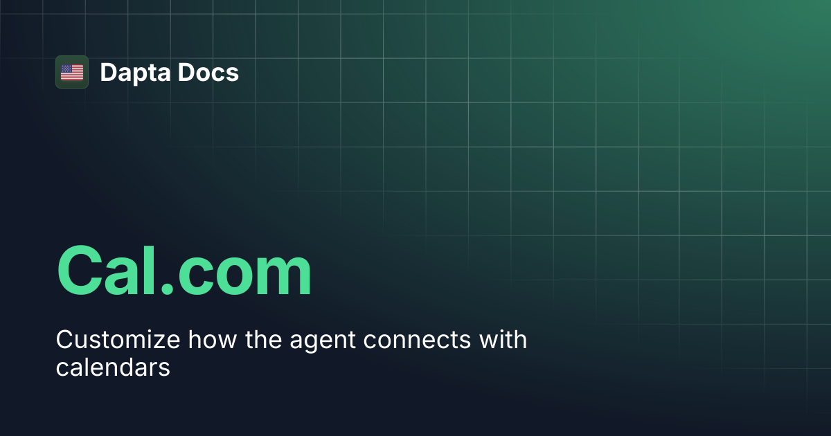 Cal.com | Dapta Docs