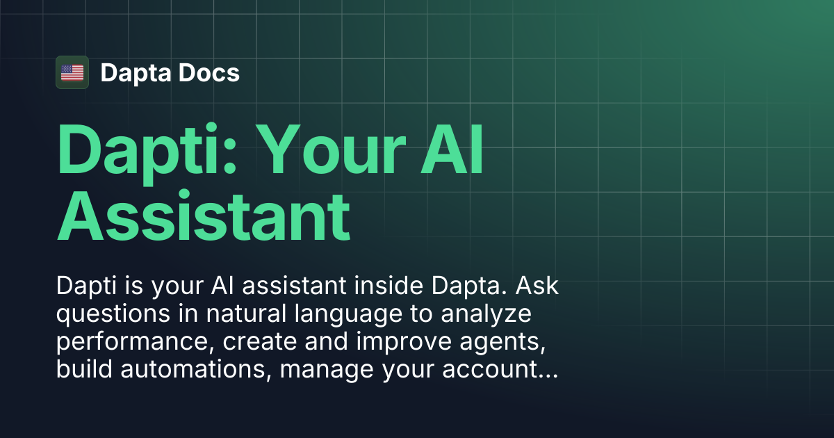 Dapti: Your AI Assistant | Dapta Docs